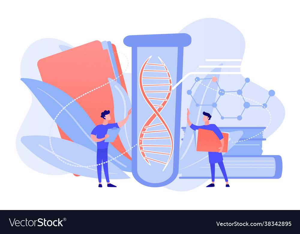 Genetic testing concept Royalty Free Vector Image