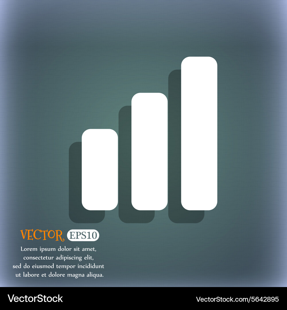 Growth and development concept graph of rate icon Vector Image