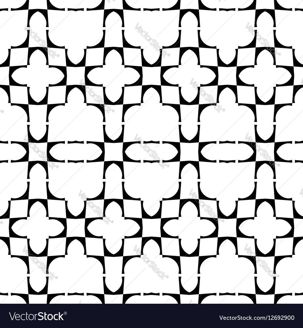 Design seamless monochrome geometric pattern Vector Image