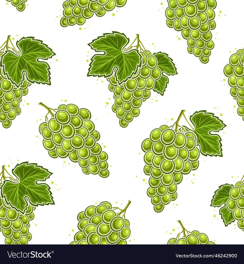 Grapes seamless pattern Royalty Free Vector Image
