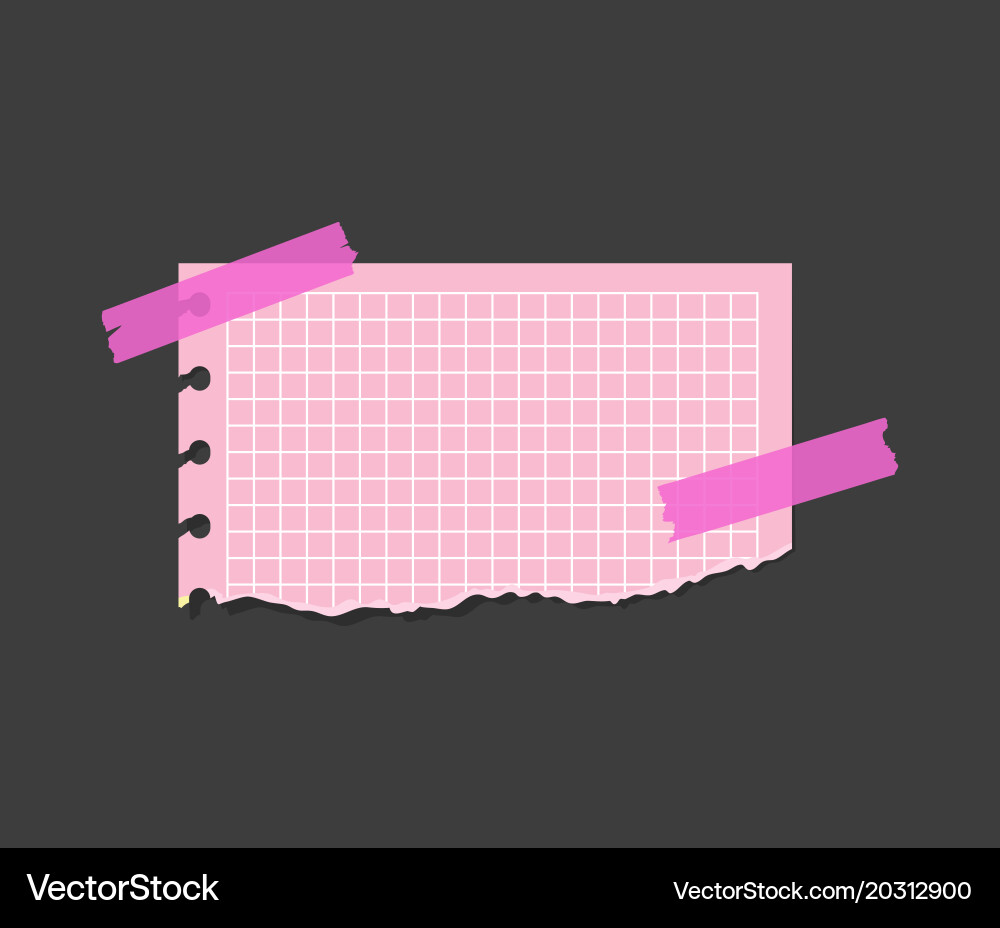 Realistic blank note color paper with sticky Vector Image