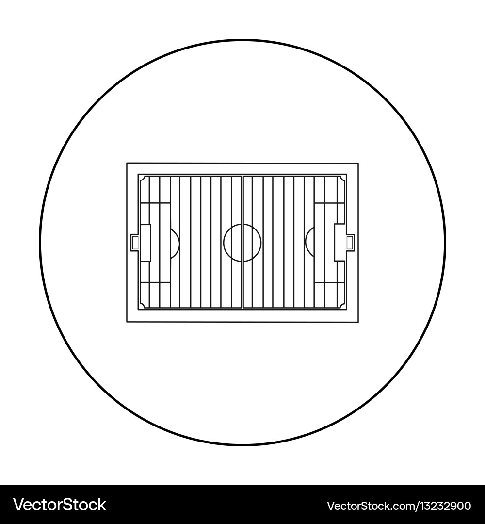 Stadium icon outline single sport from Royalty Free Vector