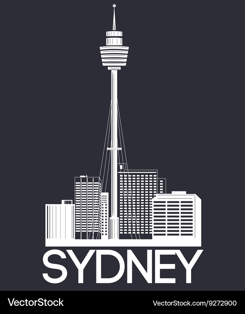 Sydney city banner Royalty Free Vector Image - VectorStock