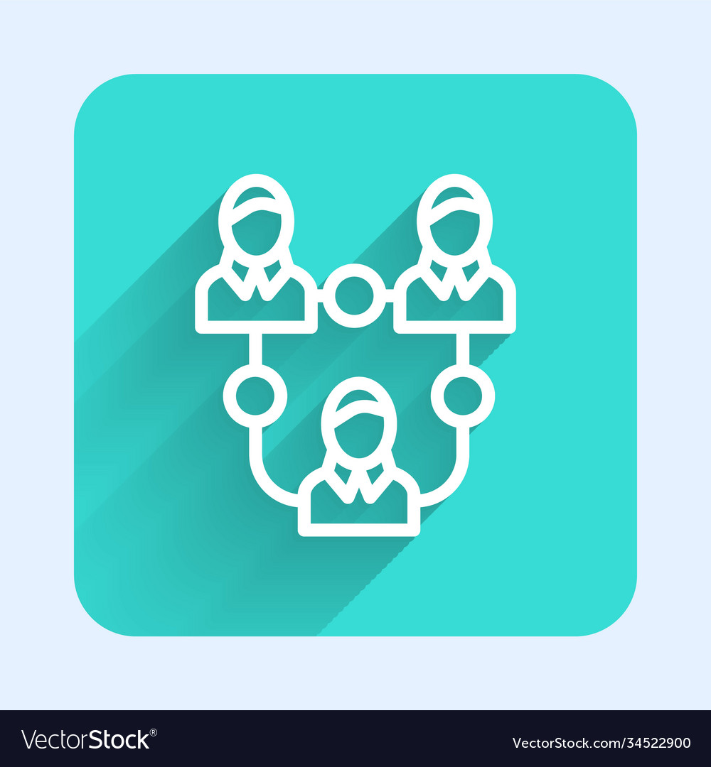 White line project team base icon isolated Vector Image White line project team base icon isolated Vector Image