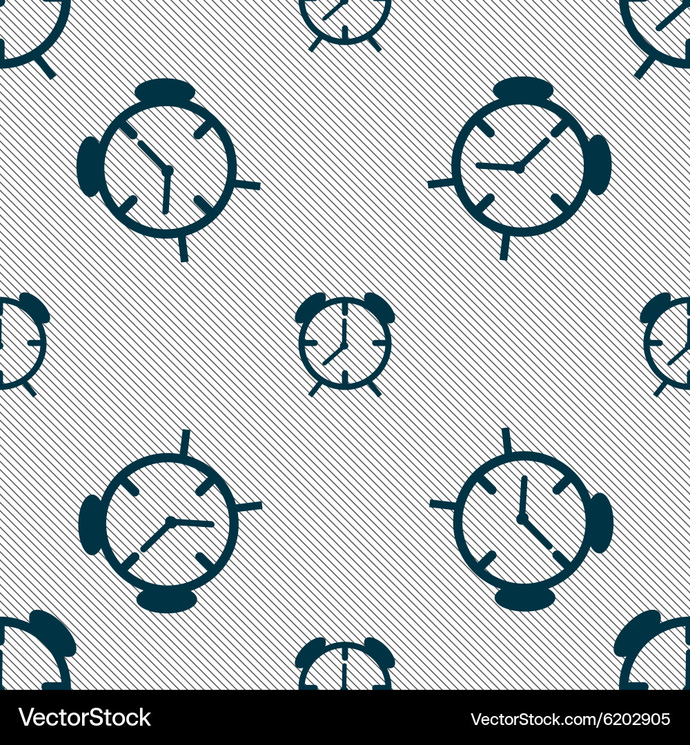 Alarm clock sign icon wake up symbol Royalty Free Vector