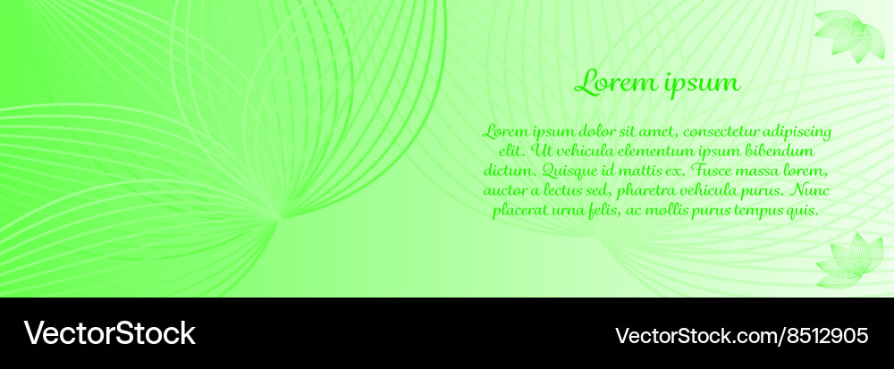 Beautiful banner with flowers Royalty Free Vector Image