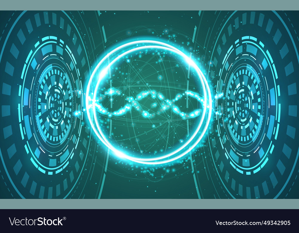 Big Genomic Data Visualization Royalty Free Vector Image