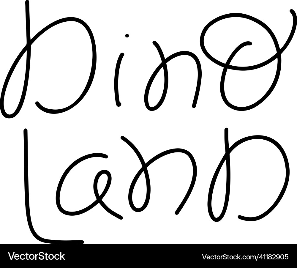 Hand written monoline lettering baby text Vector Image