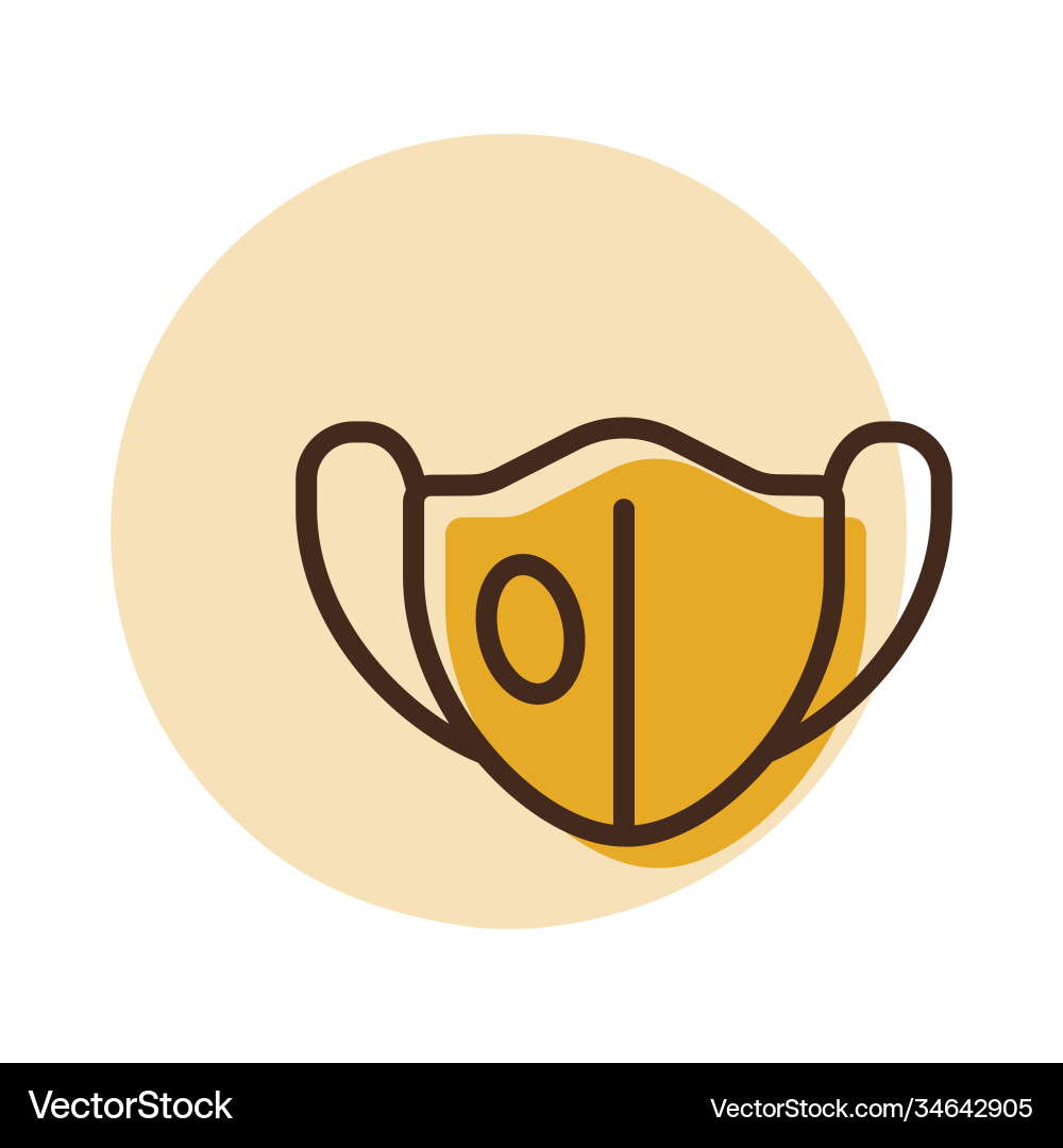 Medical mask icon sign Royalty Free Vector Image