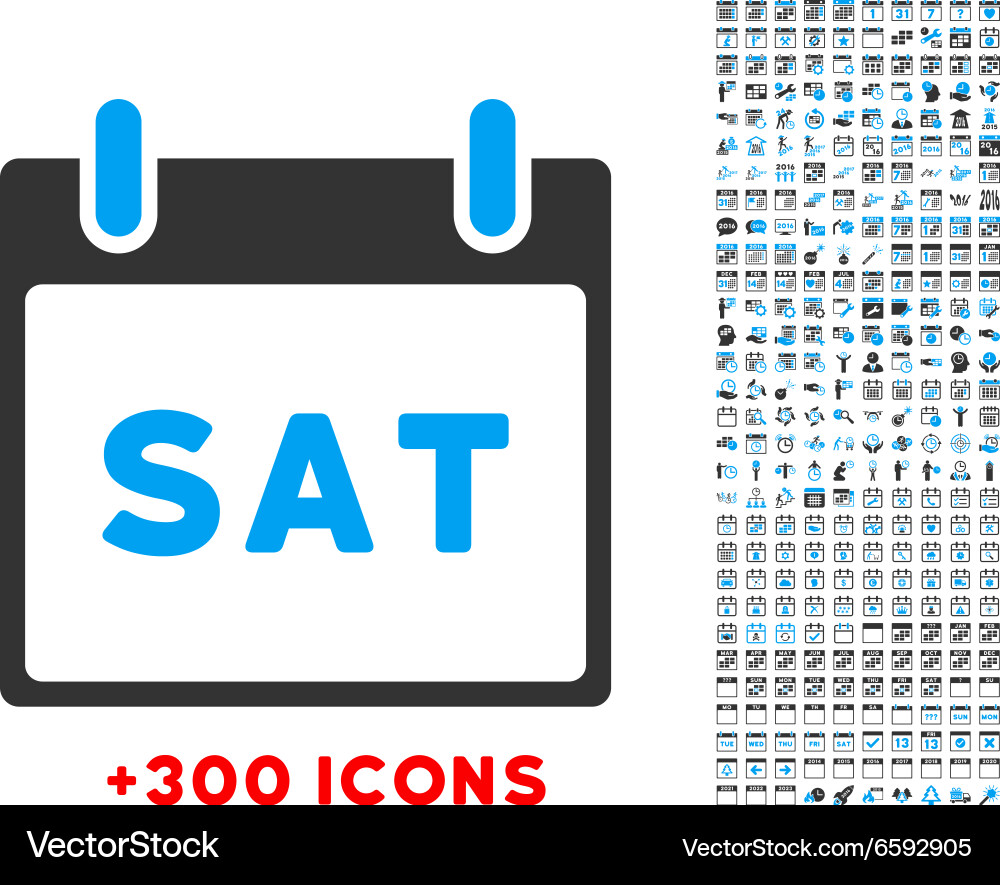 Saturday flat icon Royalty Free Vector Image - VectorStock