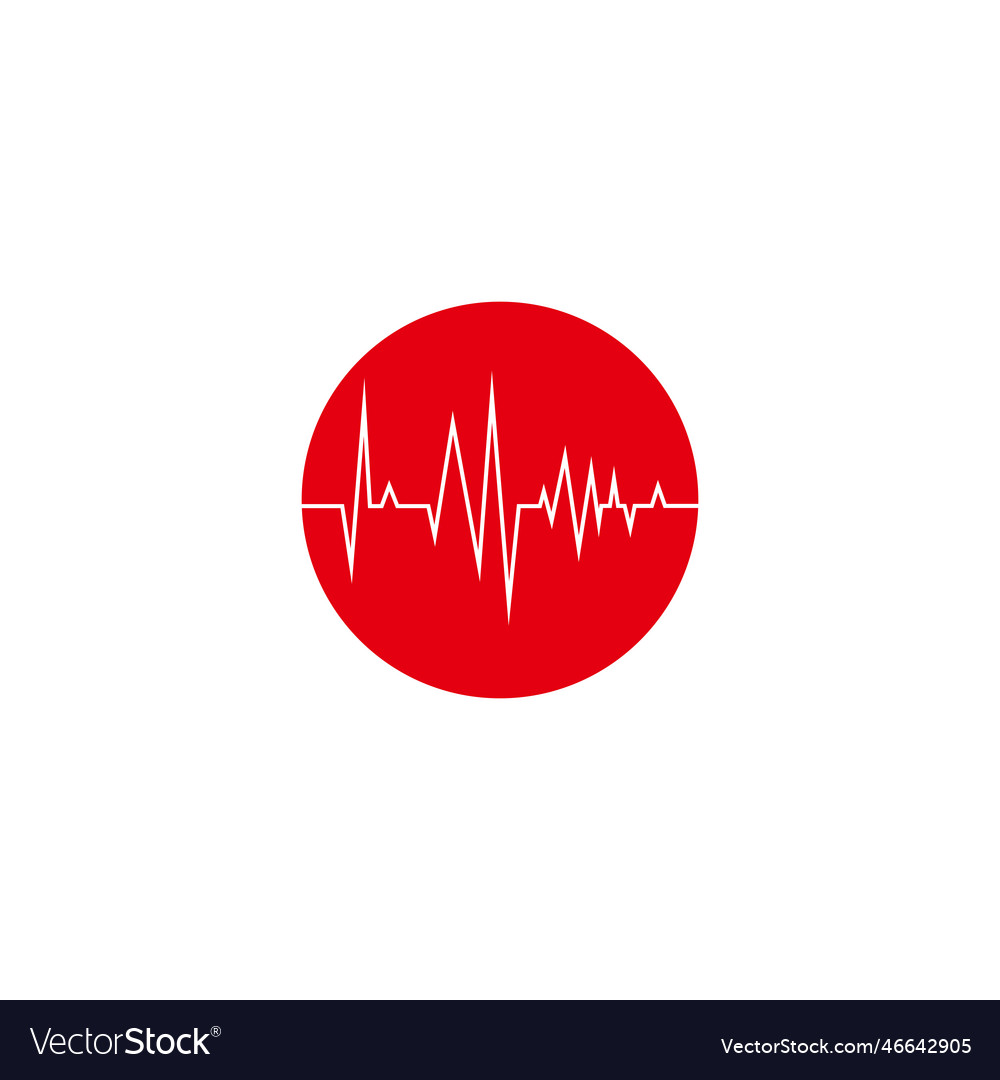 Voice chart circle geometric symbol simple logo Vector Image