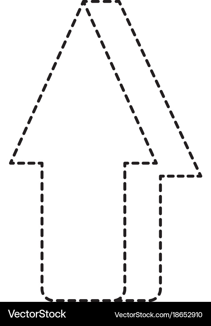 Arrow showing to the top icon Royalty Free Vector Image