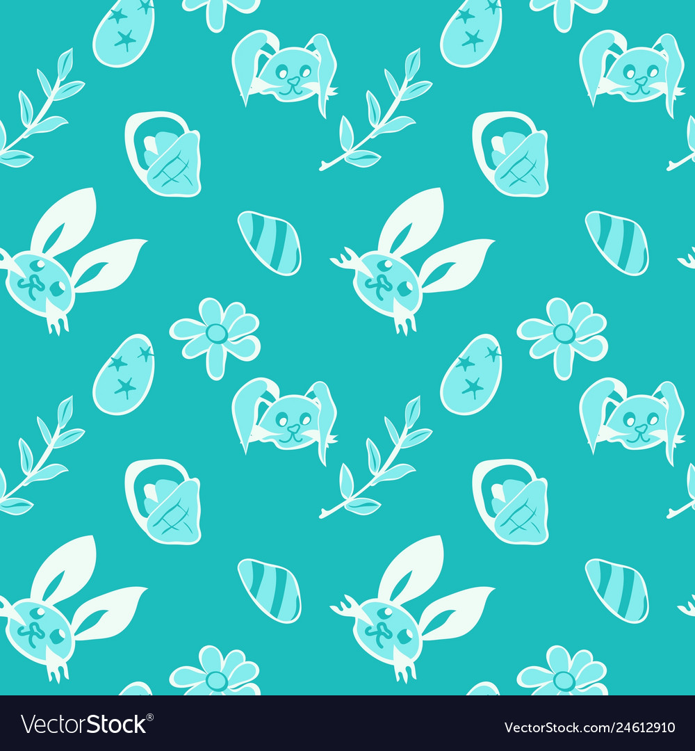 Bright pattern for easter holiday simple drawing Vector Image