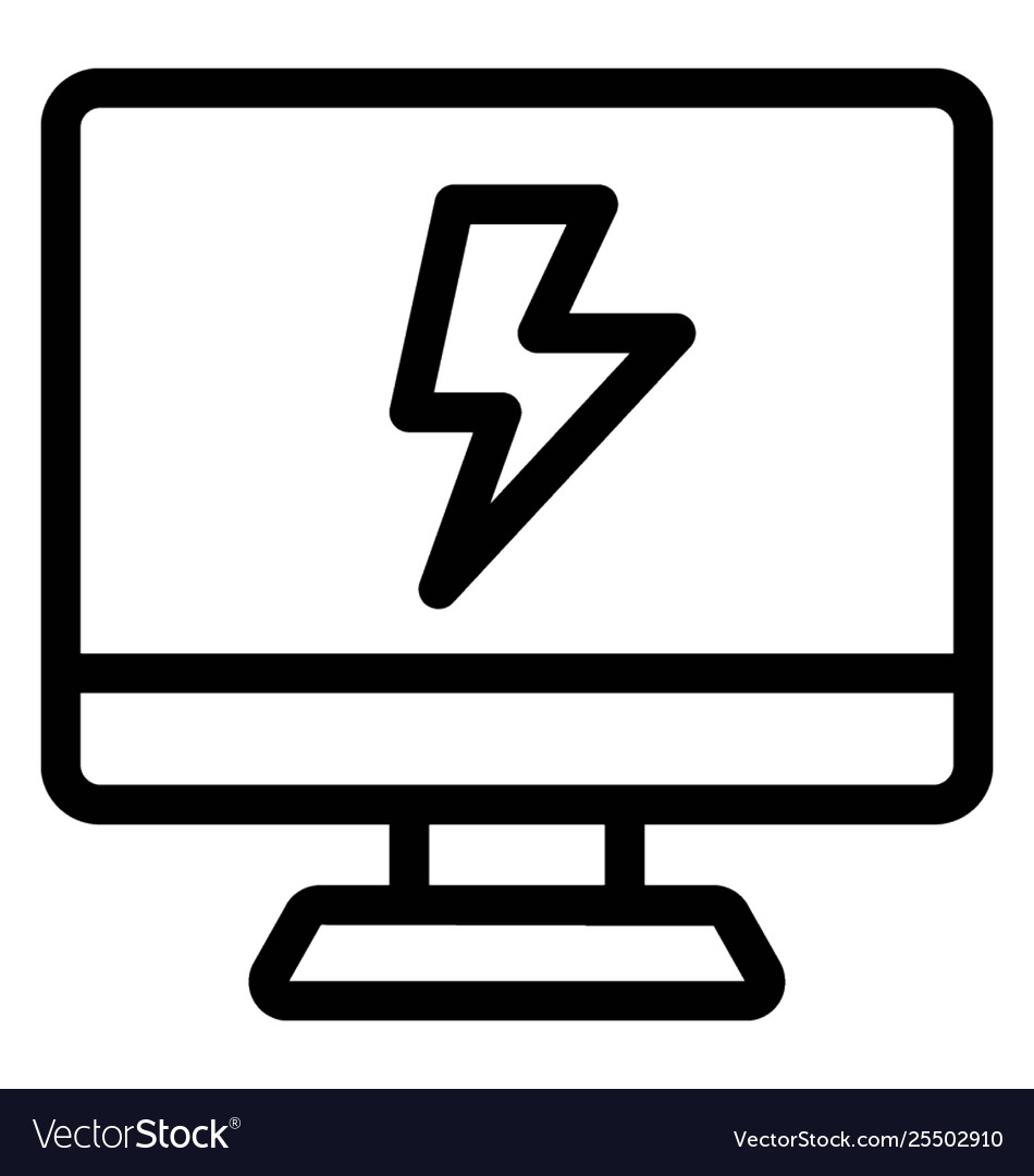 Computer energy Royalty Free Vector Image - VectorStock Computer energy Royalty Free Vector Image - VectorStock