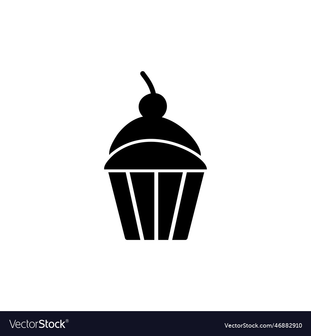 Cup Cake Icon Cake Icon Bakery Muffin Royalty Free Vector