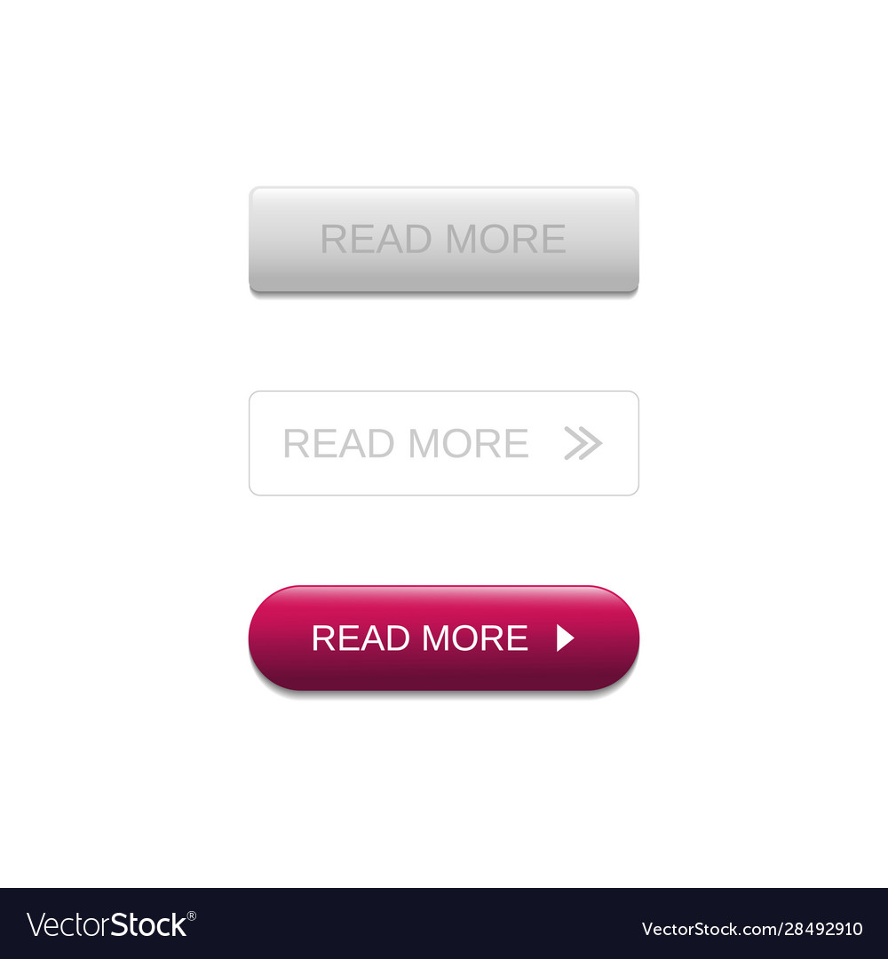 Read more button set Royalty Free Vector Image Read more button set Royalty Free Vector Image