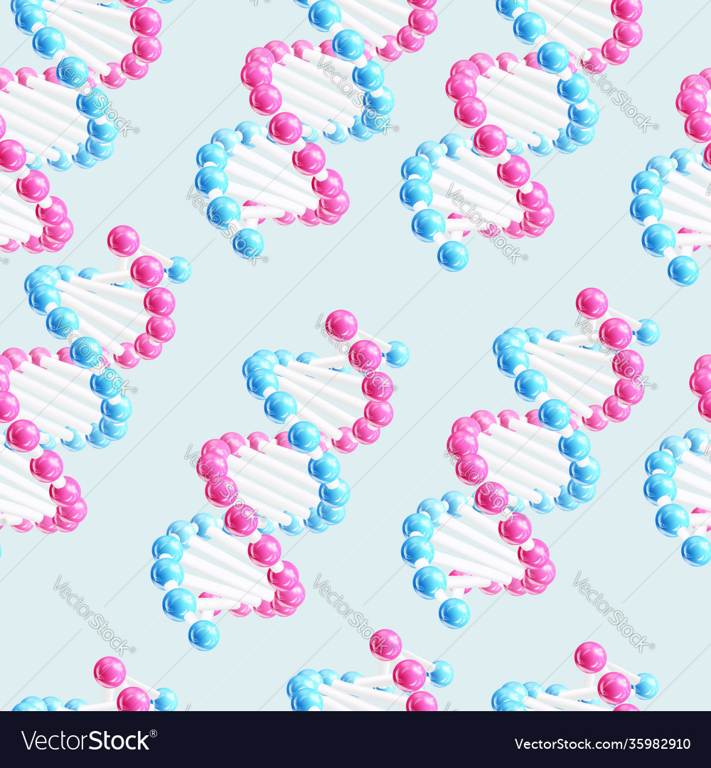 Science dna pattern Royalty Free Vector Image - VectorStock