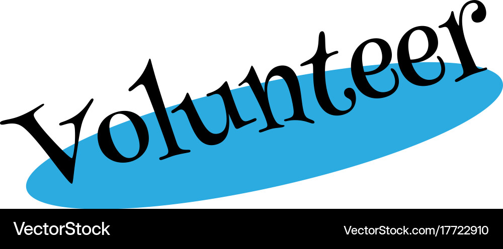 Volunteer rubber stamp Royalty Free Vector Image