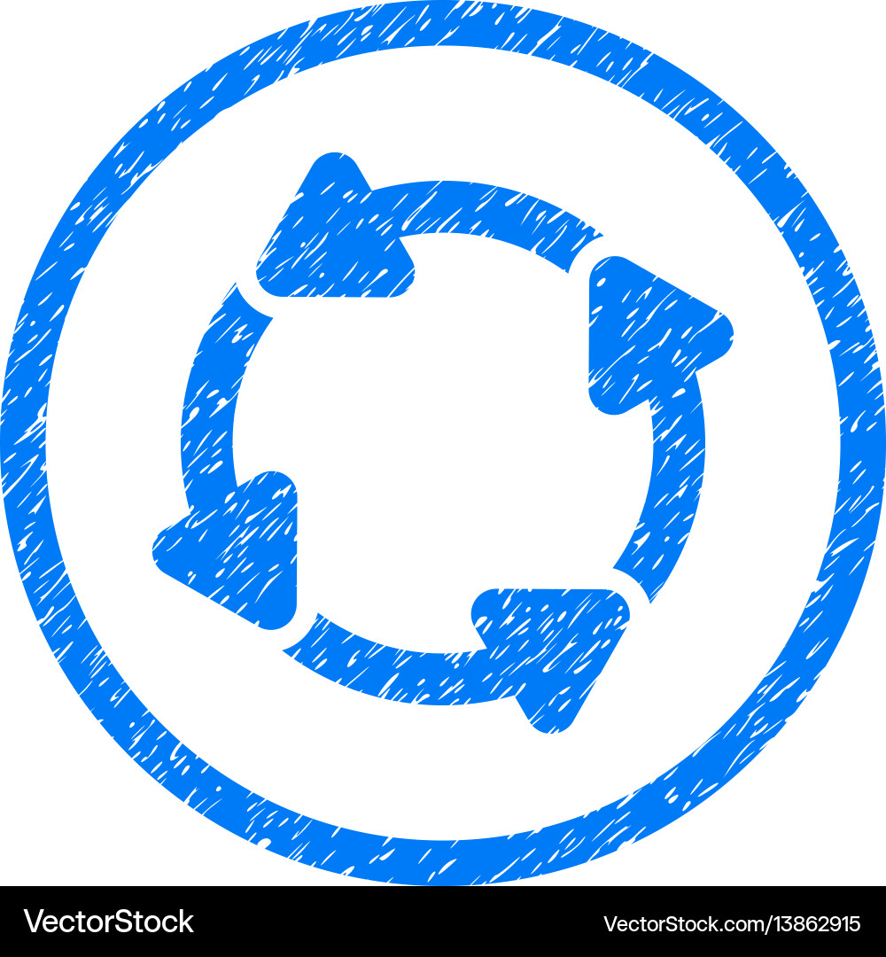 Rotate cw rounded grainy icon Royalty Free Vector Image