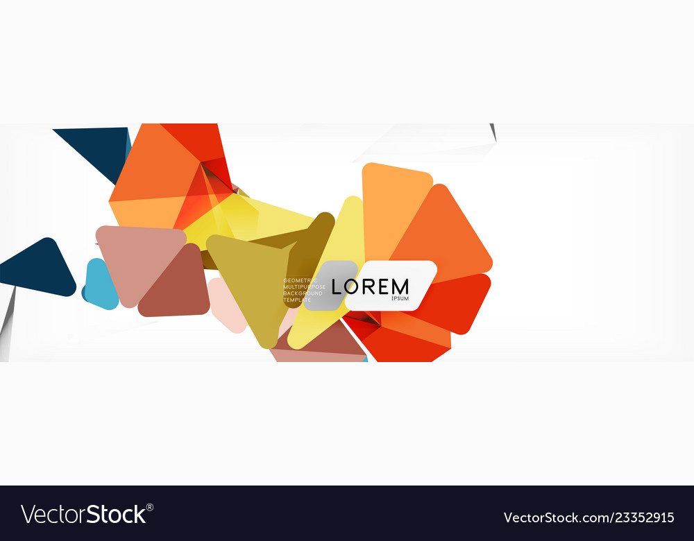 Science background abstract triangle pattern Vector Image