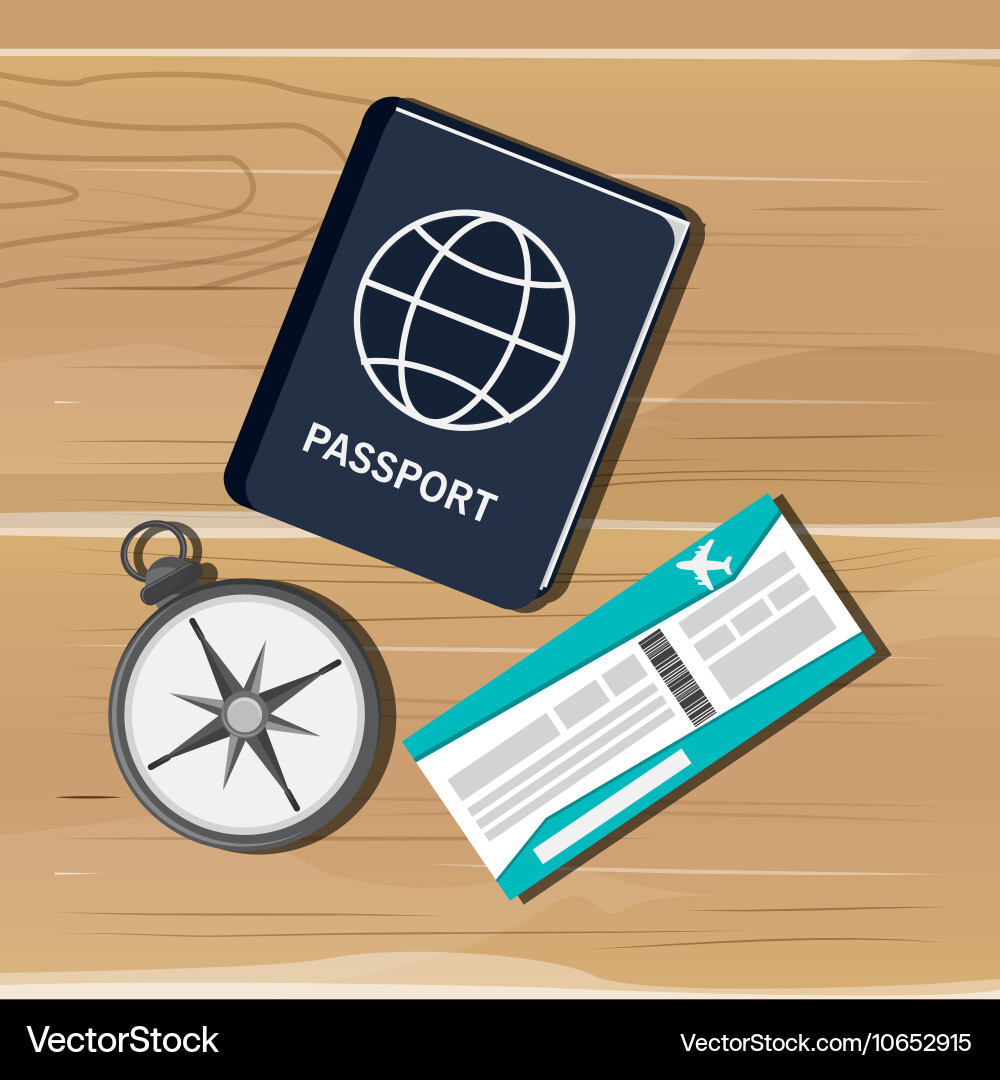 Travel related icons Royalty Free Vector Image