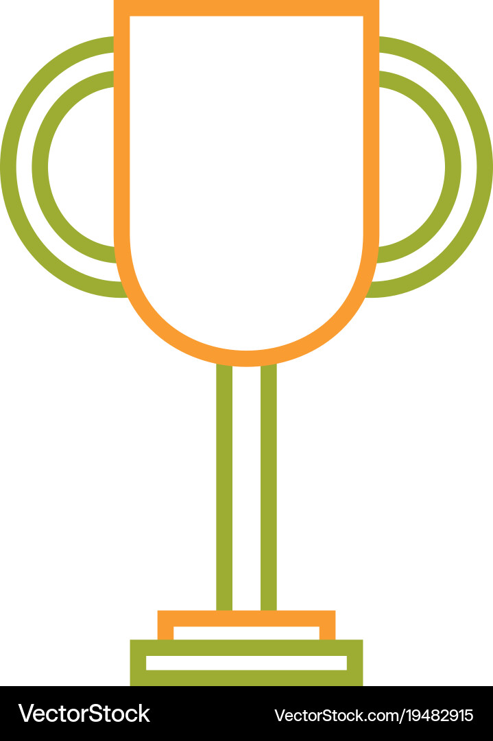 Trophy award winner competition icon Royalty Free Vector