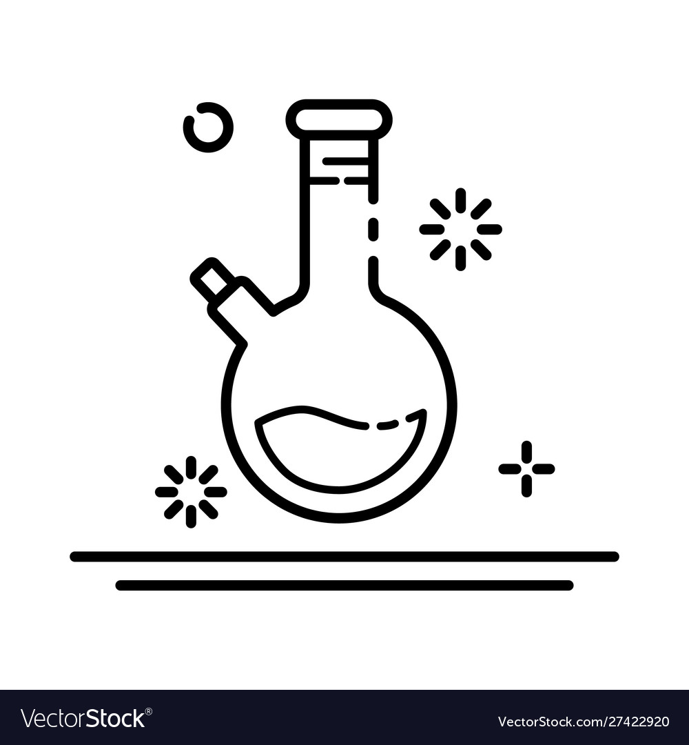 Laboratory flasks icon set Royalty Free Vector Image