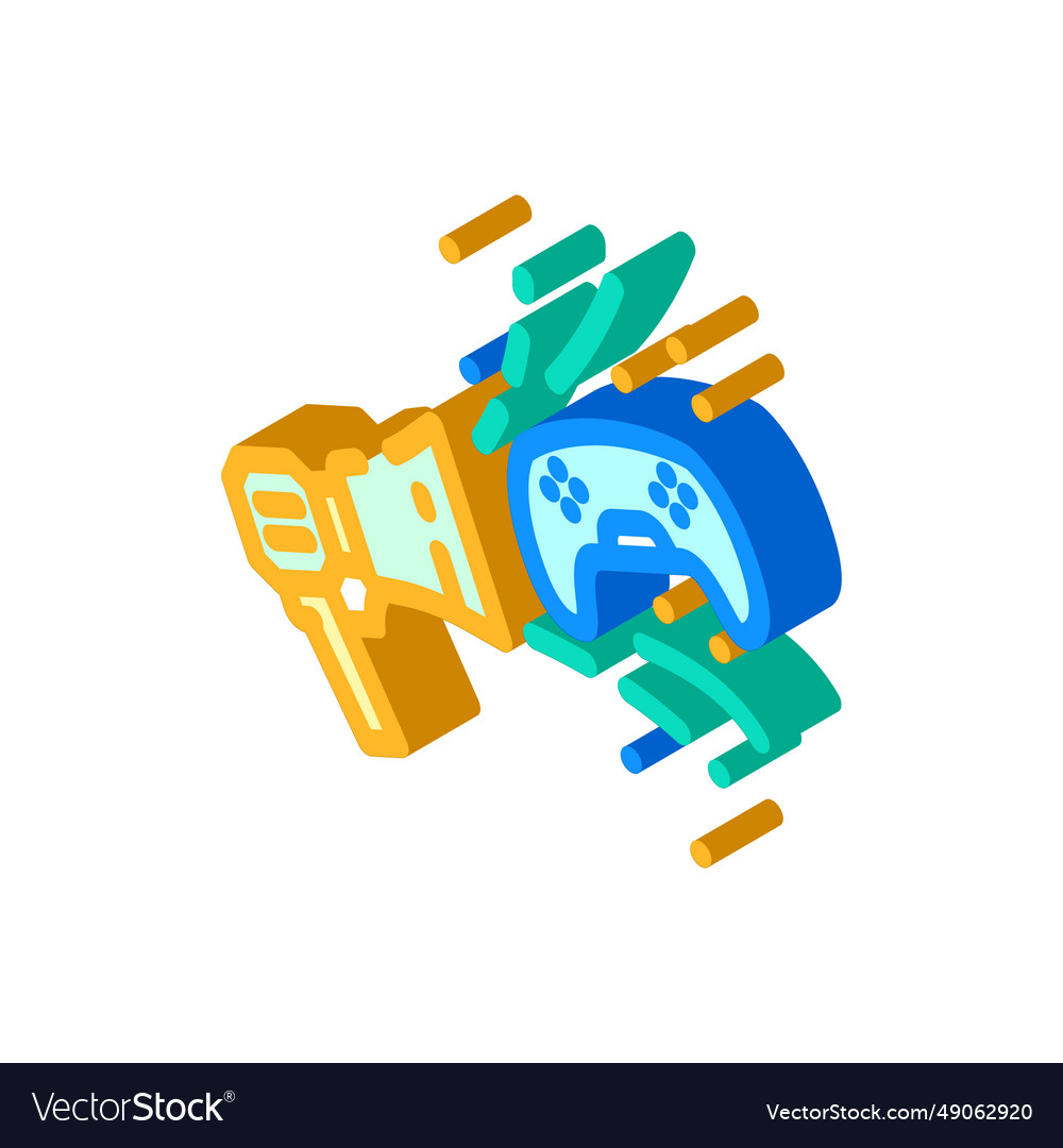 Marketing game development isometric icon Vector Image Marketing game development isometric icon Vector Image
