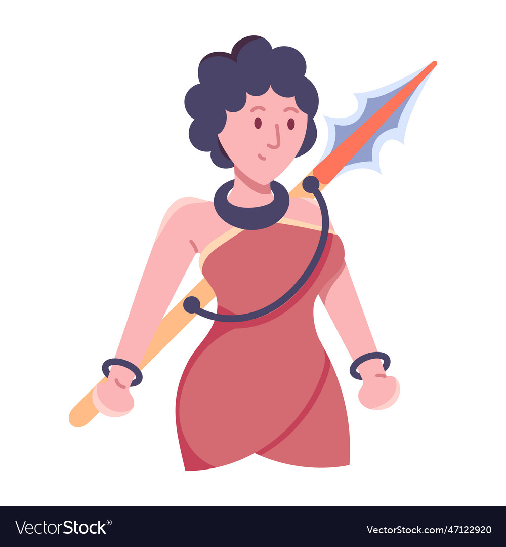 Warrior woman Royalty Free Vector Image - VectorStock