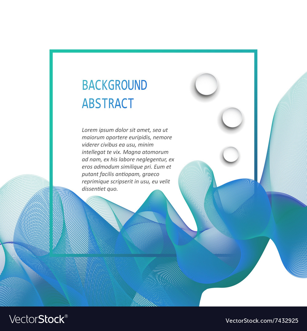 Abstract wave isolated on white background Vector Image