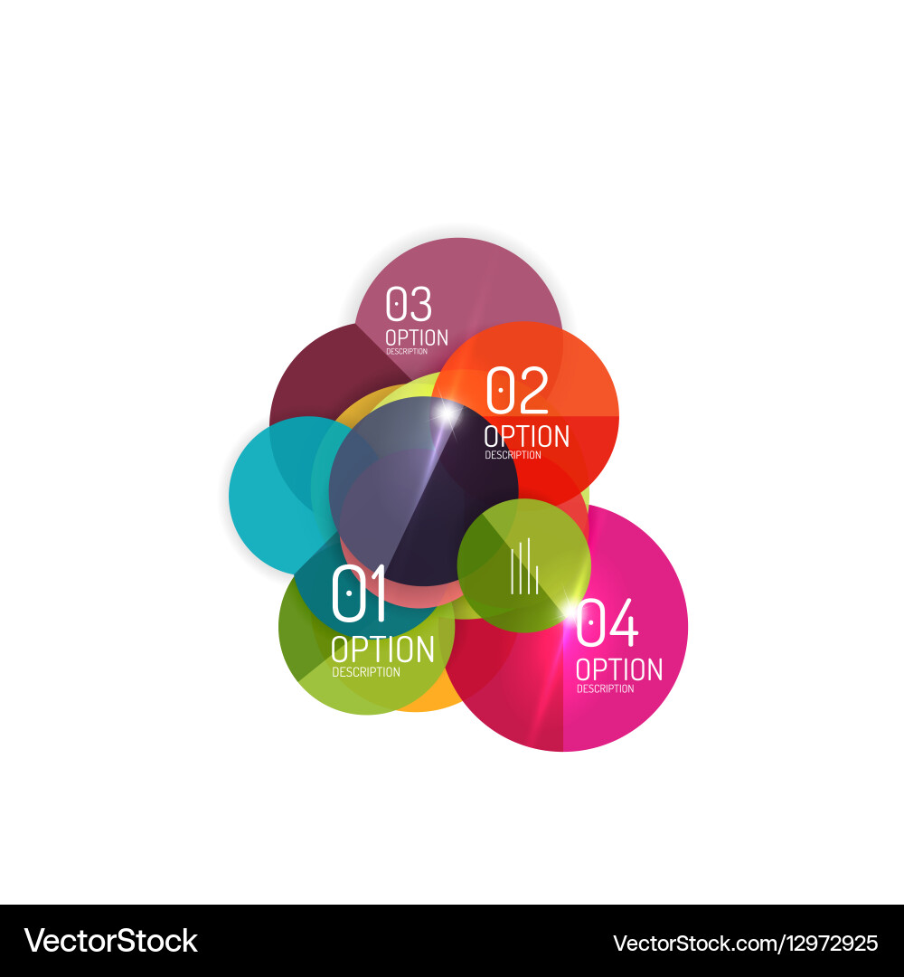 Business products option banners Royalty Free Vector Image
