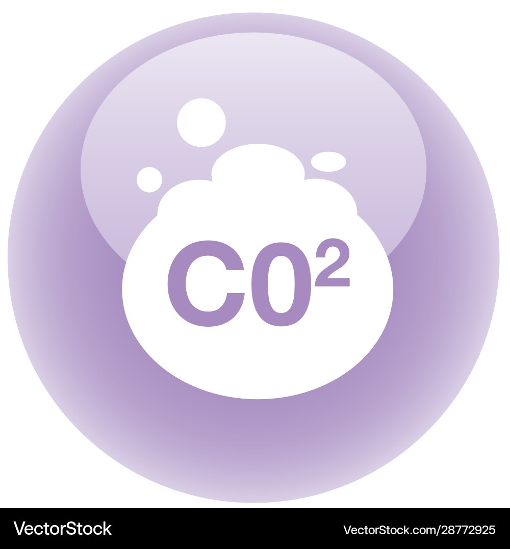 Co2 icon carbon dioxide formula symbol sign Vector Image