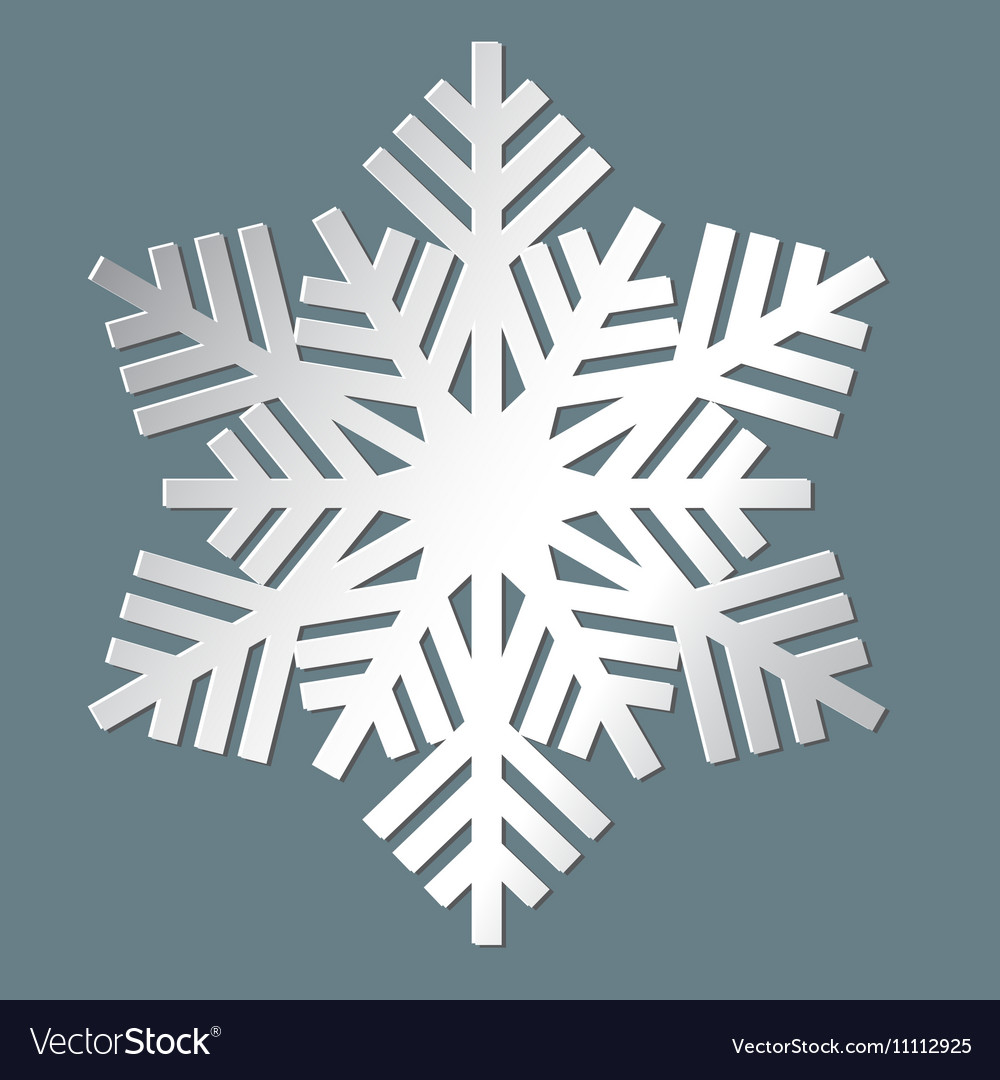 Decorative abstract snowflake Royalty Free Vector Image