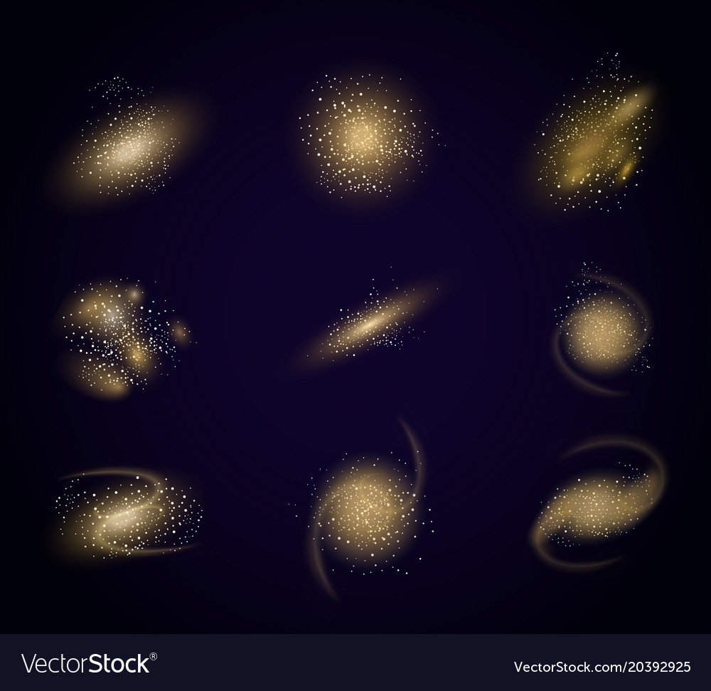 Different galaxy Royalty Free Vector Image - VectorStock