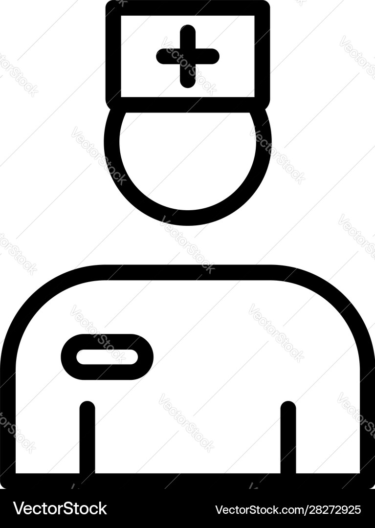 Eye doctor icon outline style Royalty Free Vector Image