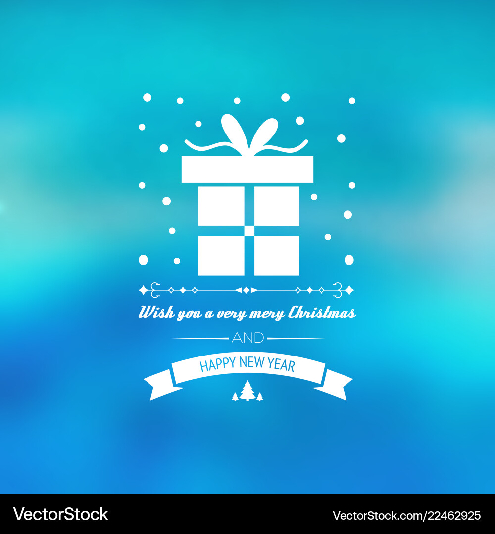 Light happy new year celebrating template Vector Image