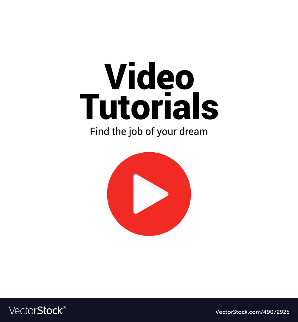 Video tutorial icon webinar training online Vector Image Video tutorial icon webinar training online Vector Image