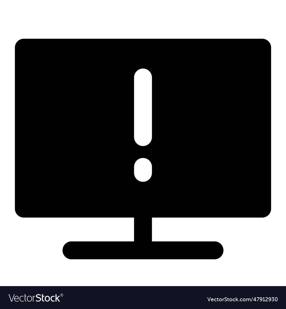 Alert warning indication in system Royalty Free Vector Image