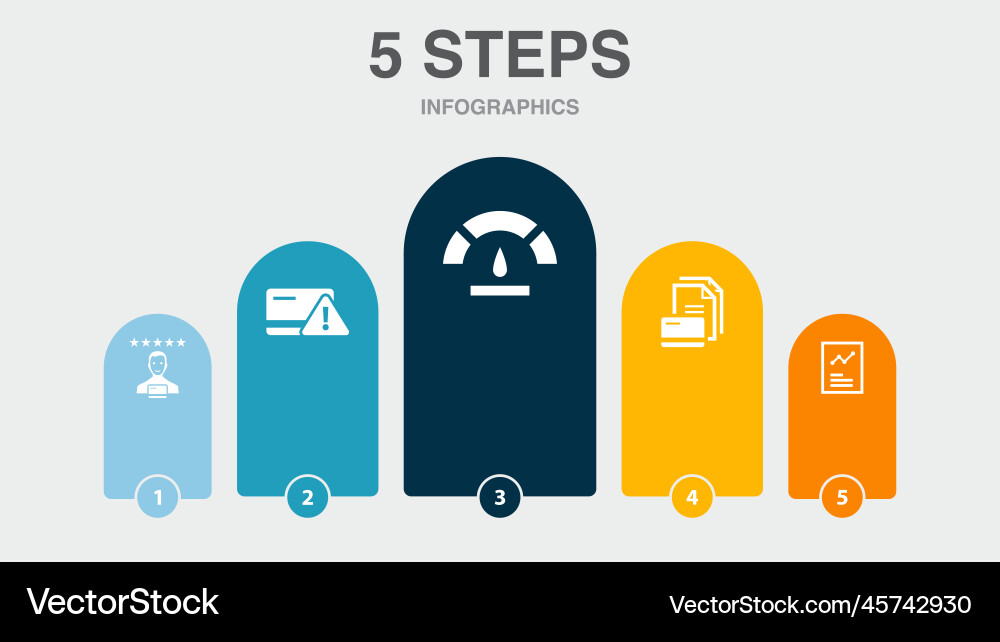 Credit rating risk score history Royalty Free Vector Image