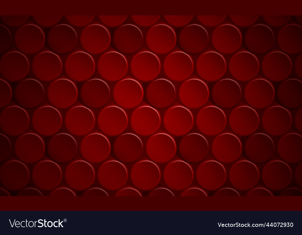Dark red seamless circle pattern background Vector Image