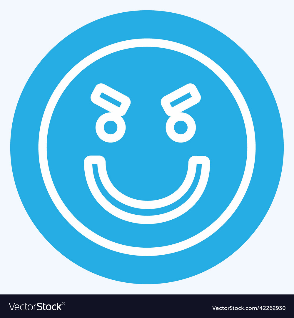 Icon emoticon surprised suitable for emoticon Vector Image