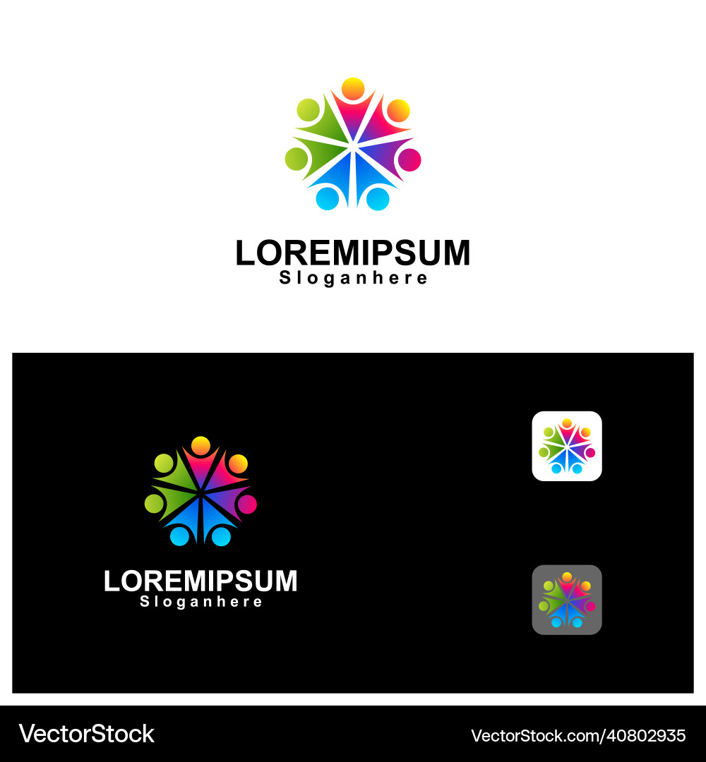 Business logo colorful Royalty Free Vector Image