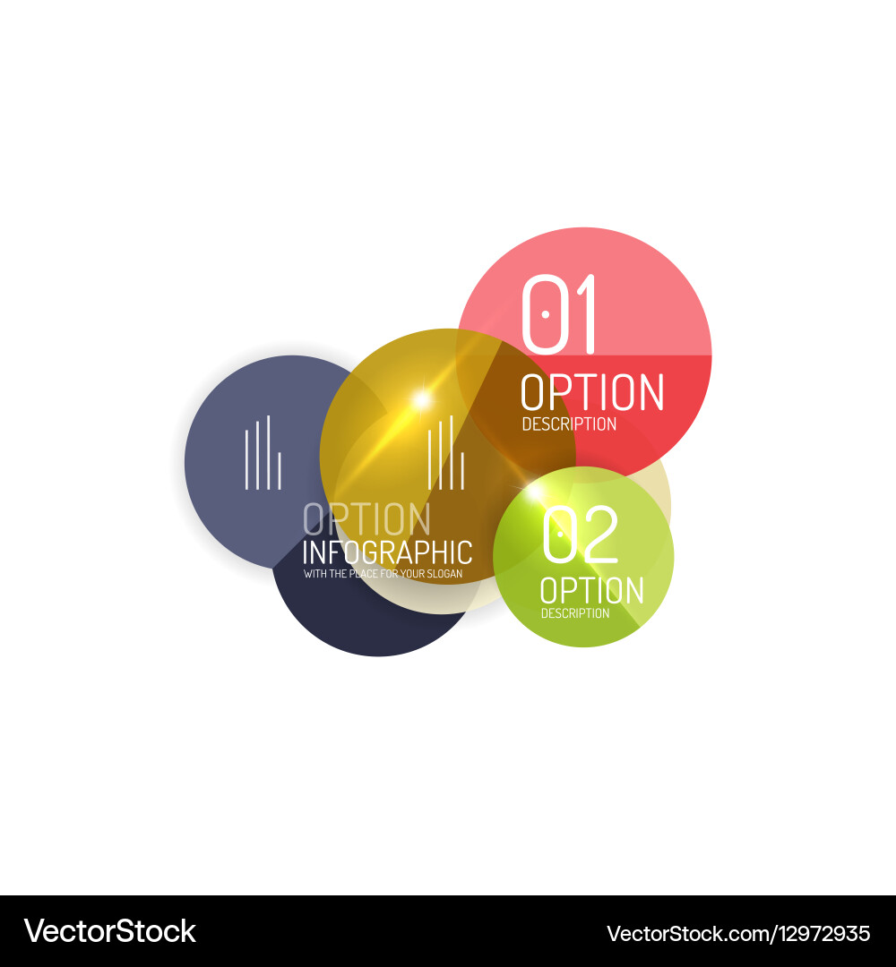Business products option banners Royalty Free Vector Image