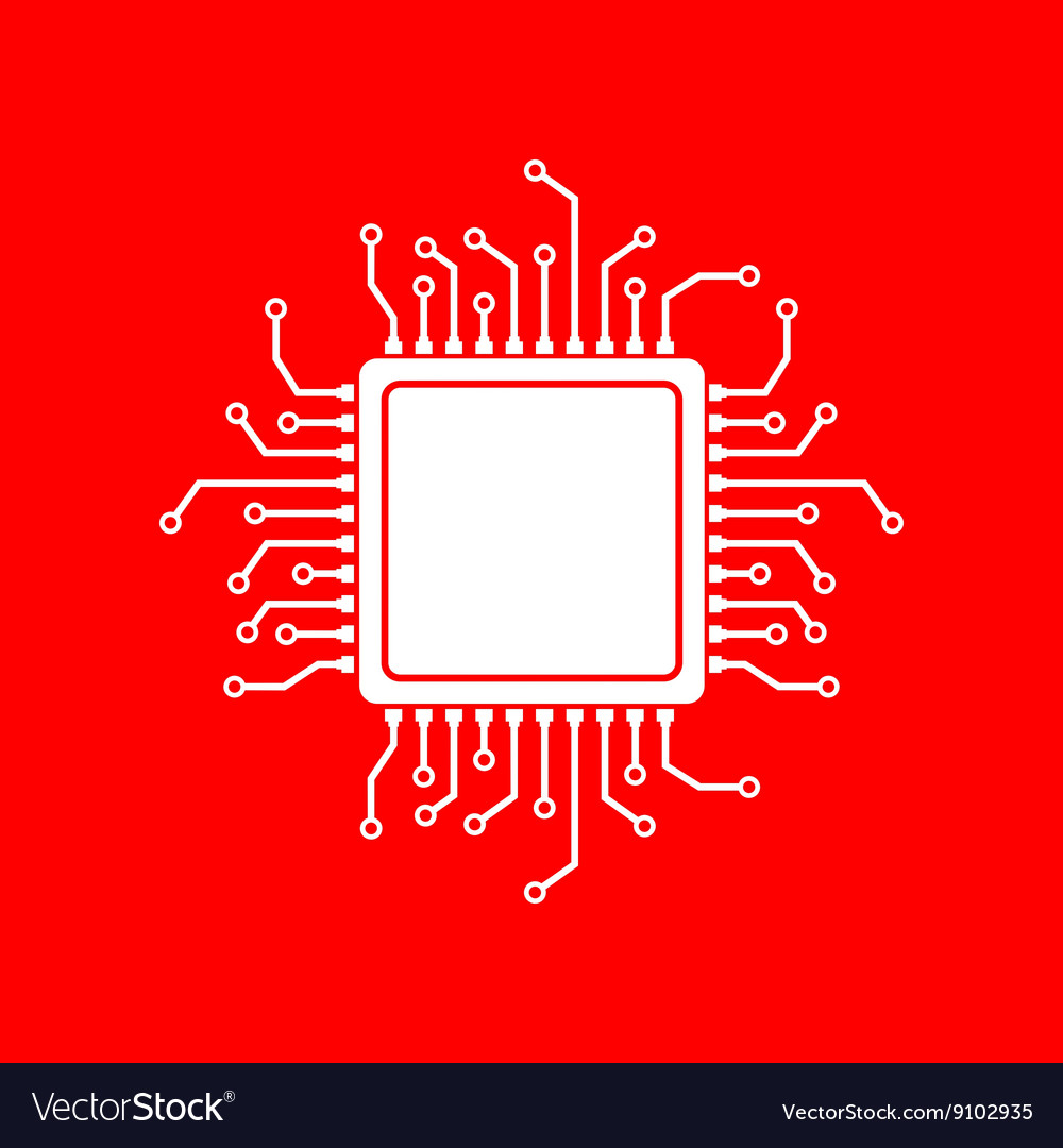 CPU Microprocessor Royalty Free Vector Image - VectorStock