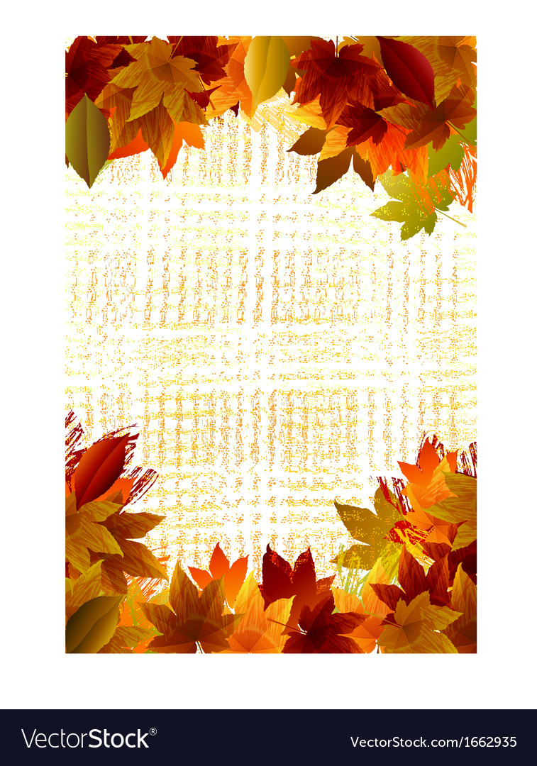Fall Background Royalty Free Vector Image - VectorStock