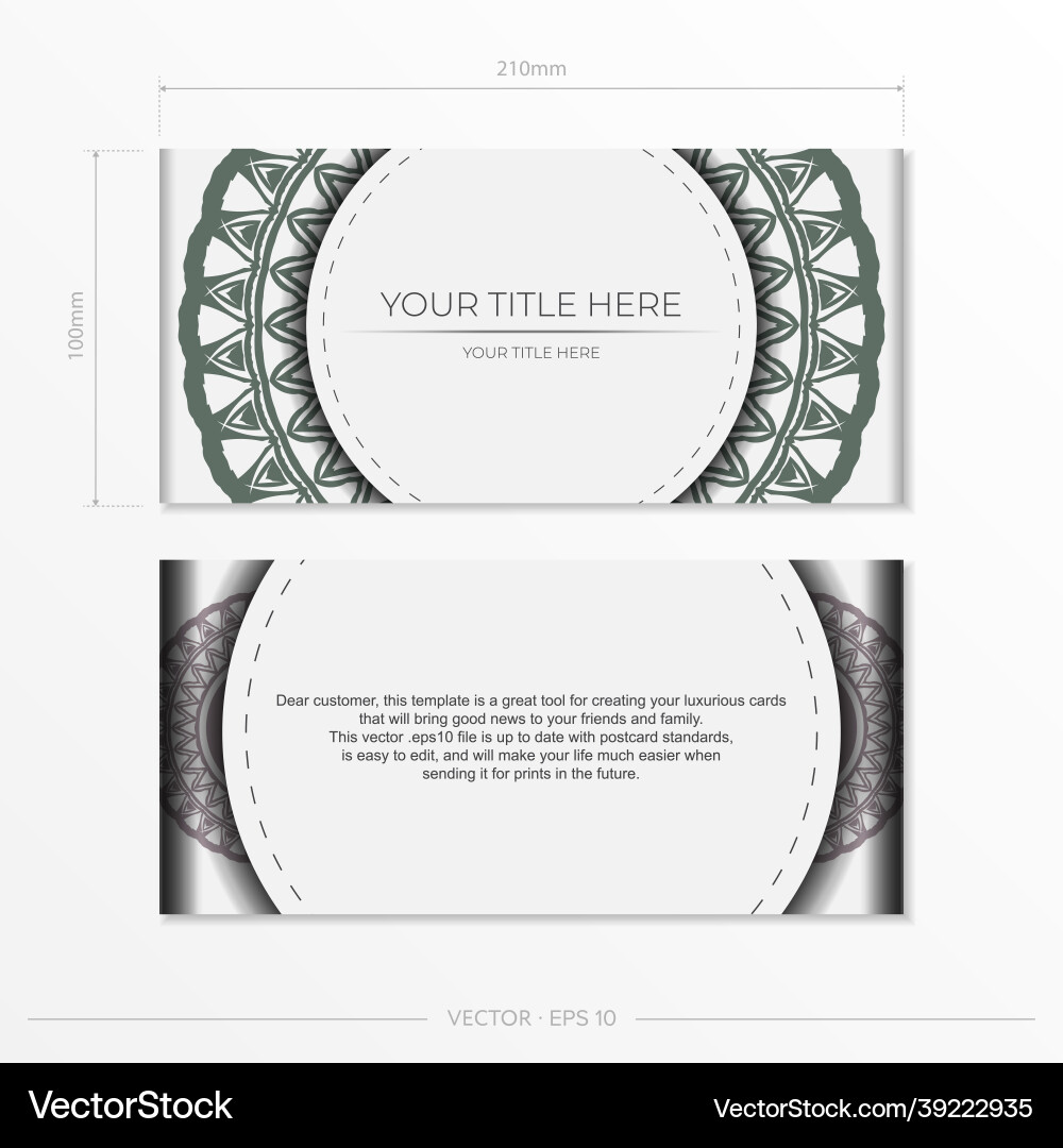 Invitation card with place for your text Vector Image