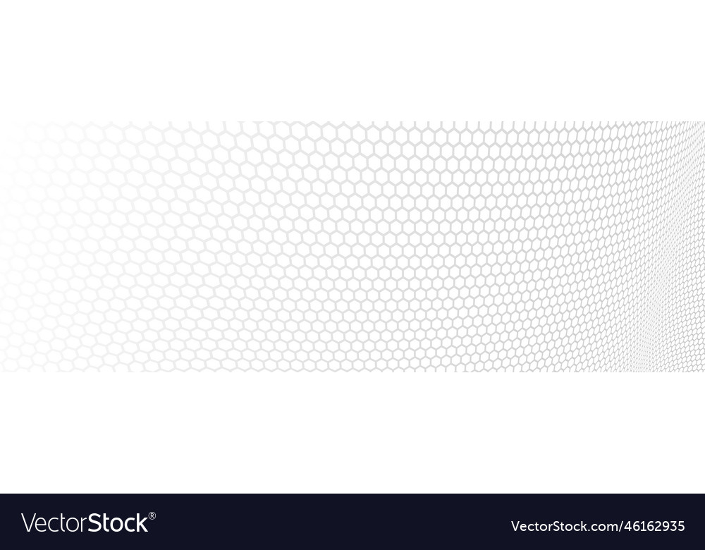 Network concept hexagonal pattern in 3d Royalty Free Vector
