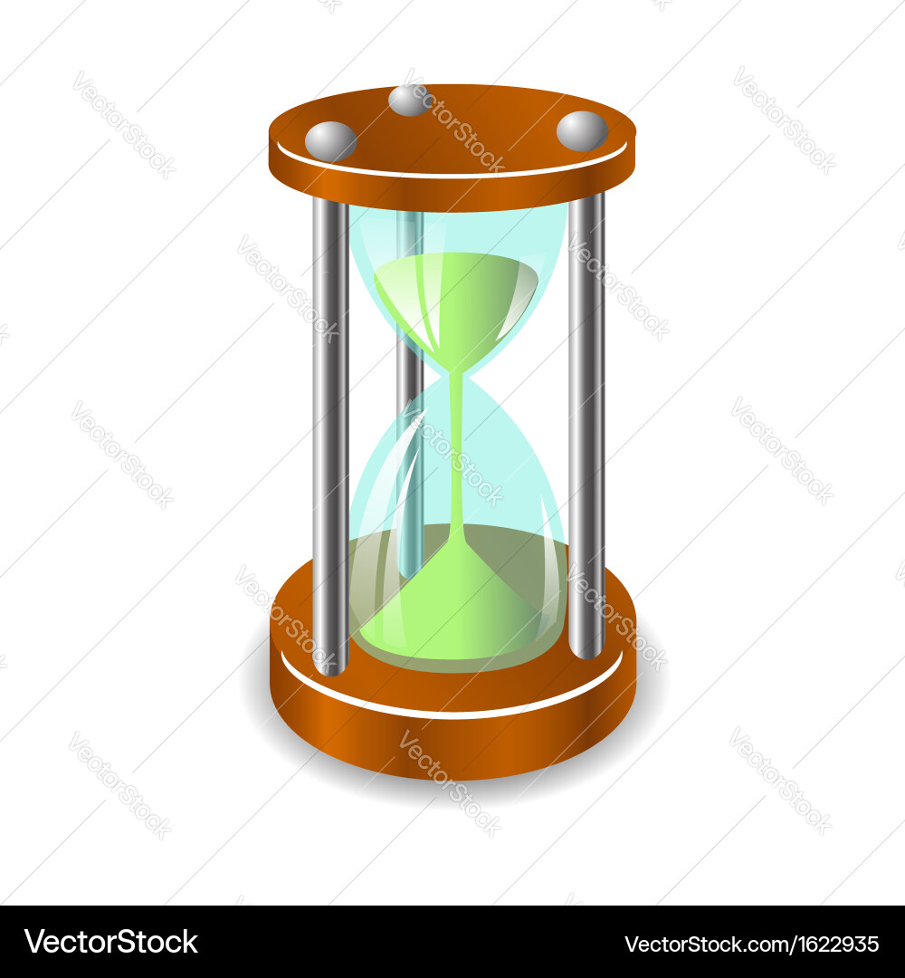 Sand clock Royalty Free Vector Image - VectorStock
