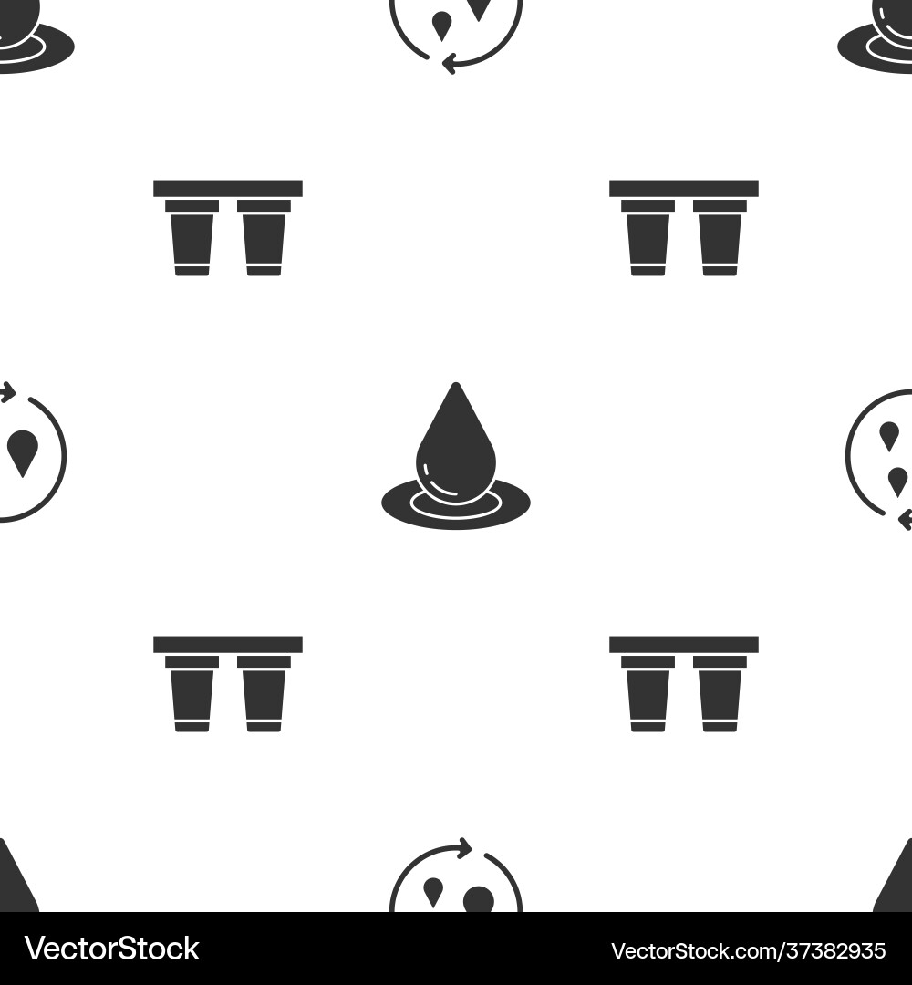 Set recycle clean aqua water drop and filter Vector Image