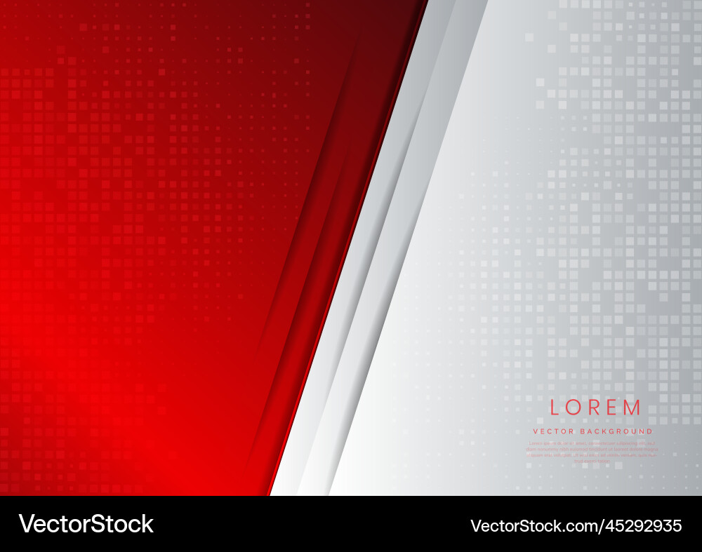 Template corporate banner concept red and white Vector Image